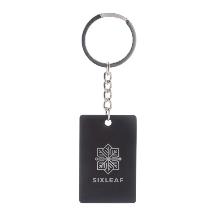 Promotional RectoShine Rectangle Metal Keyring | Printed4You