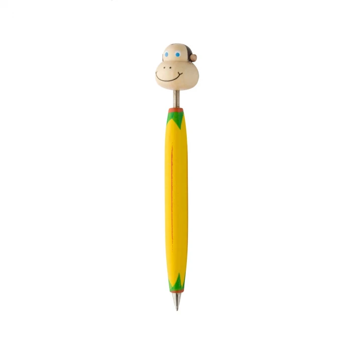 Personalised Promotional Zoom Wooden Ballpoint Pen Animal Designs ...